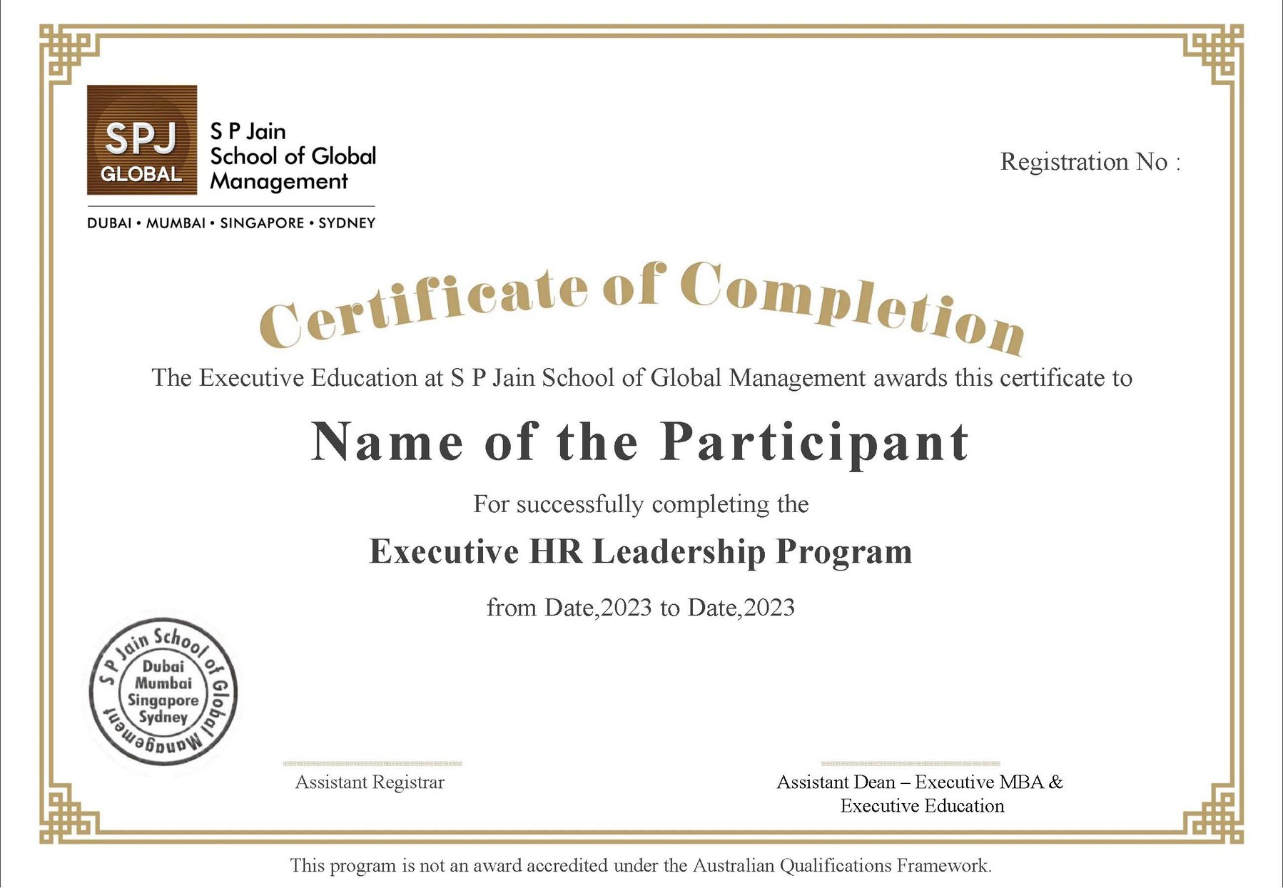 Executive HR Leadership Program | SP Jain Global | Emeritus